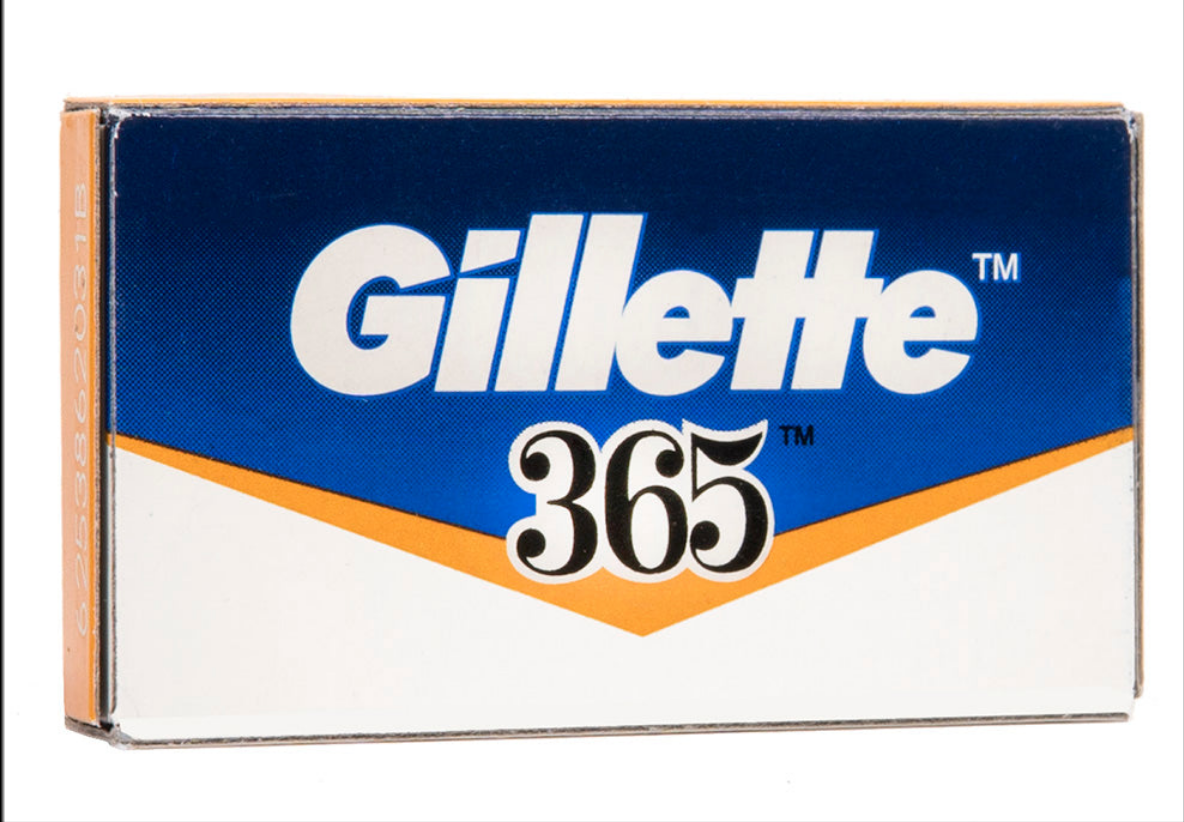 Gillette | 365 Double Edge Safety Razor Blades, 5 Blades – Top of the Chain