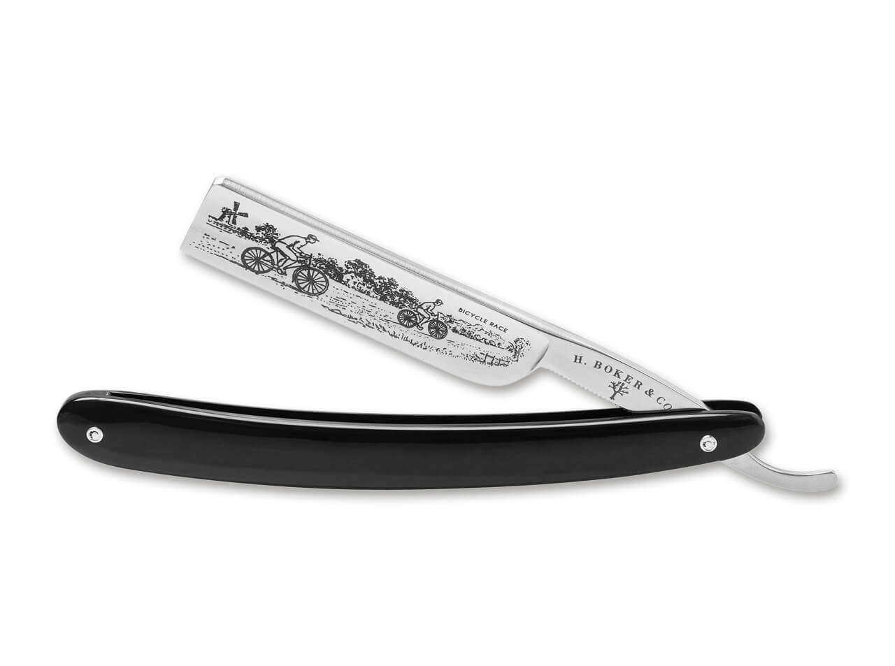 Boker Bicycle Race Straight Razor, Carbon Steel – Top of the Chain