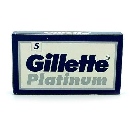 Gillette | Platinum Double-Edge Razor Blades, 5 Blades – Top of the Chain