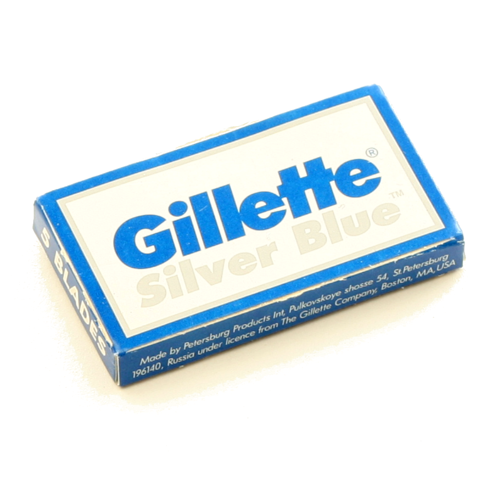 Gillette | Silver Blue Double Edge Razor Blades, 5 blades – Top of the ...