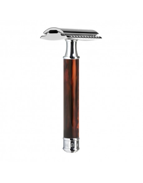 Muhle | R108 Safety Razor – Closed Comb – Tortoise Shell – Top of the Chain